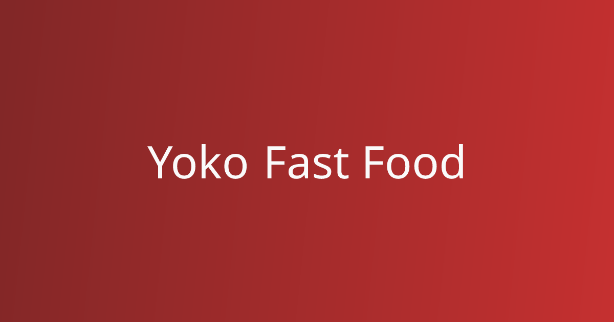 Order Authentic Japanese Online | Yoko Fast Food - Pickup Available